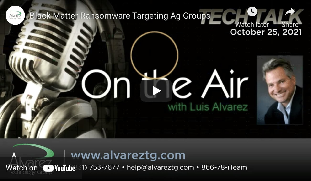 BlackMatter Ransomware Targets Agriculture Firms – Alvarez